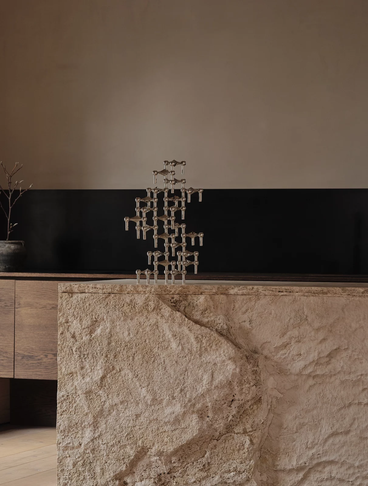 Sculptural Candle Holder Art Piece | STOFF Nagel
